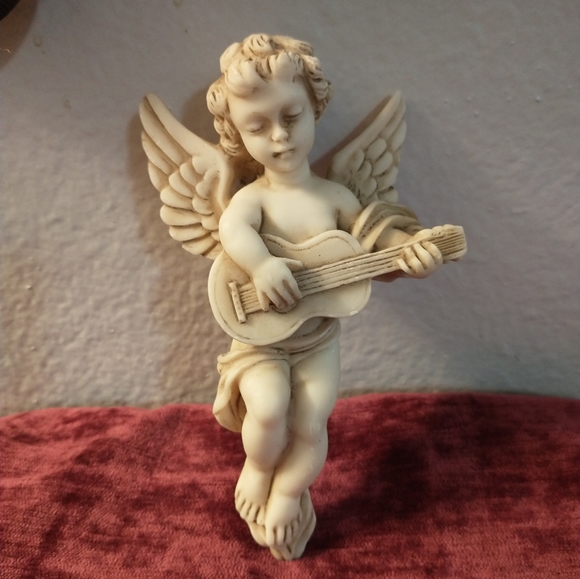 Italian | Wall Decor | Vintage Cherub Playing Guitar | Poshmark